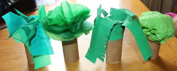Cardboard Roll Trees | Today We Did